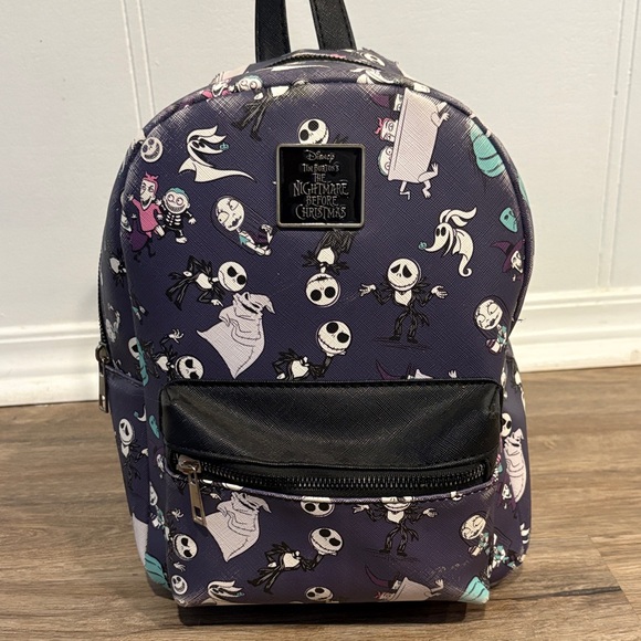 Disney | Bags | Disney Purple And Black Character Backpack | Poshmark
